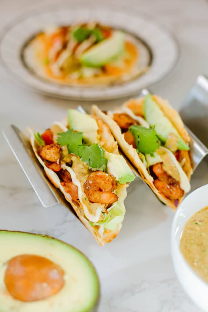 Easy Tacos De Camaron (Shrimp Tacos) | theseasidecalls.com