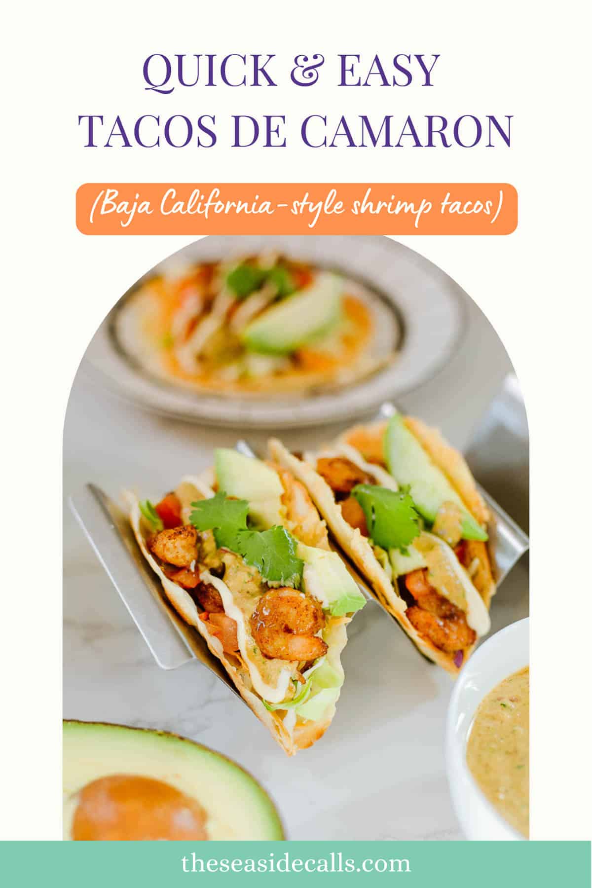 Easy Tacos De Camaron (Shrimp Tacos) | theseasidecalls.com