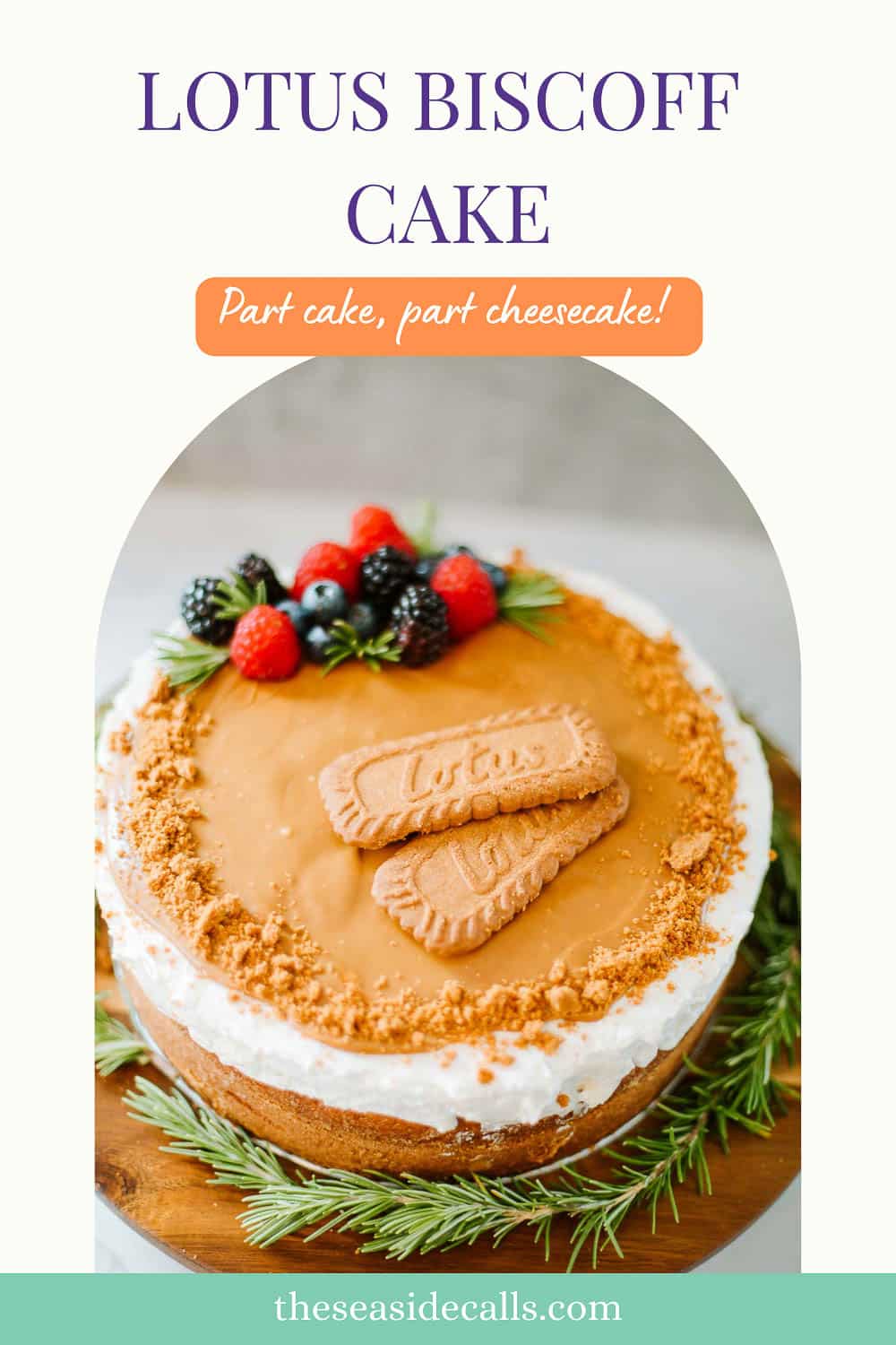 Lotus Biscoff Cake | theseasidecalls.com