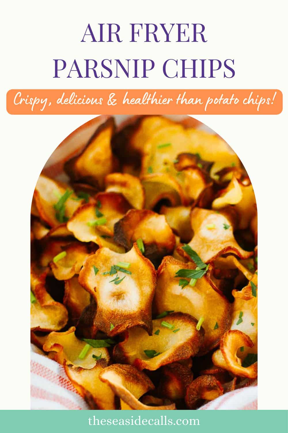 Air Fryer Parsnip Chips | theseasidecalls.com